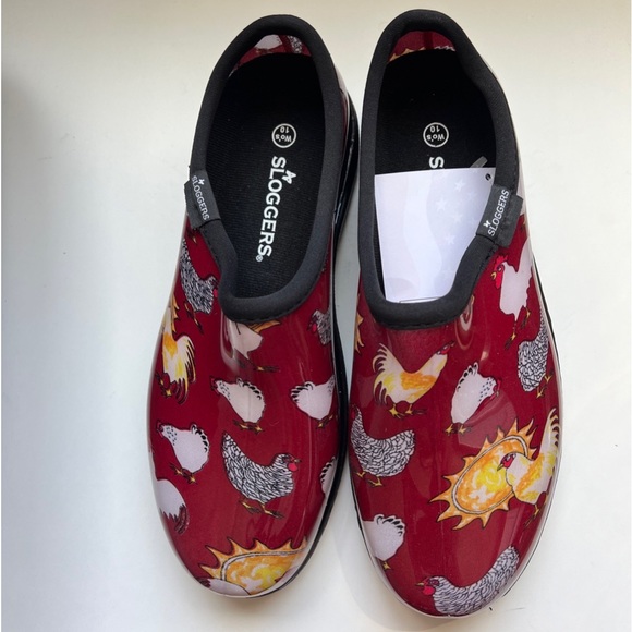 Sloggers | Shoes | Sloggers Womens Rain Garden Shoes Chicken Barn Red ...